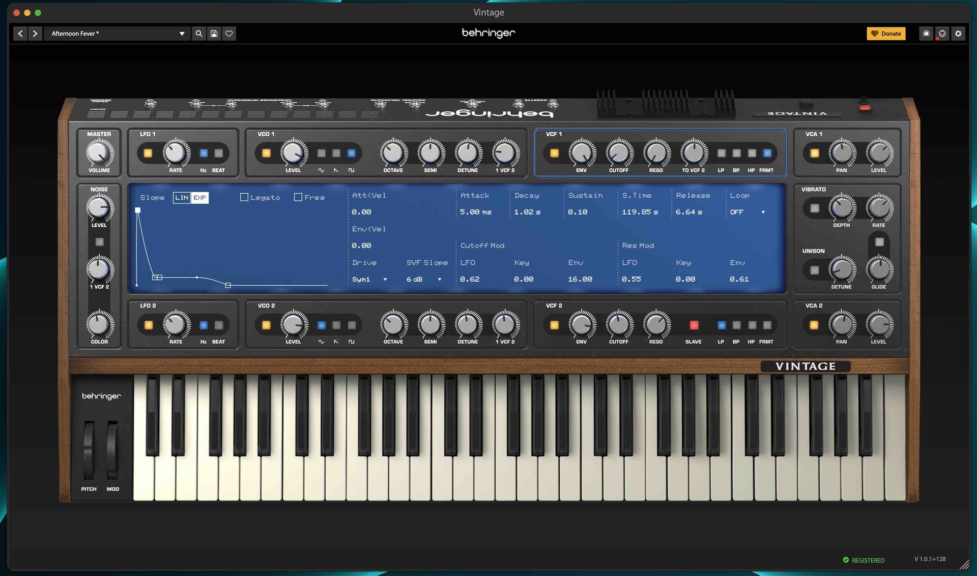 Behringer VINTAGE Software synthesizer for free: shigenの気になったもの